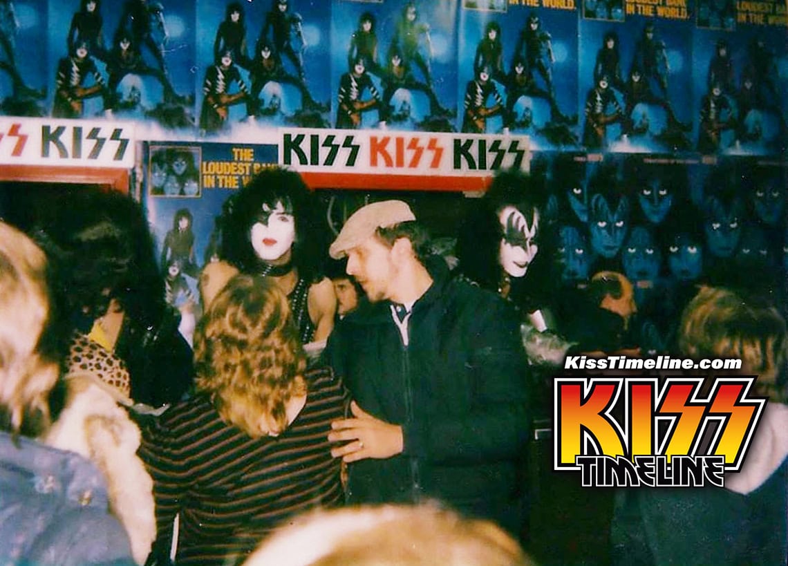 22. January 1983: Kiss does an in-store appearance at Strawberries ...