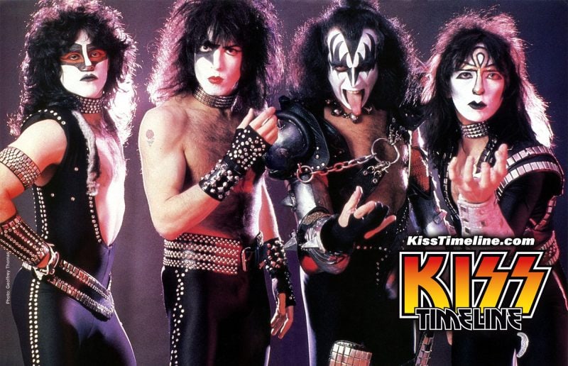 22. January 1983: Kiss does an in-store appearance at Strawberries ...